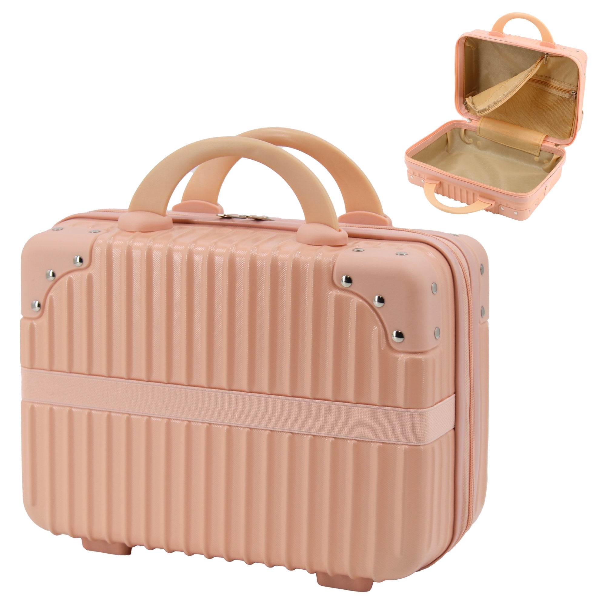 AzulHome 14" Pink Carry-On Luggage - Lightweight & Durable ABS ...