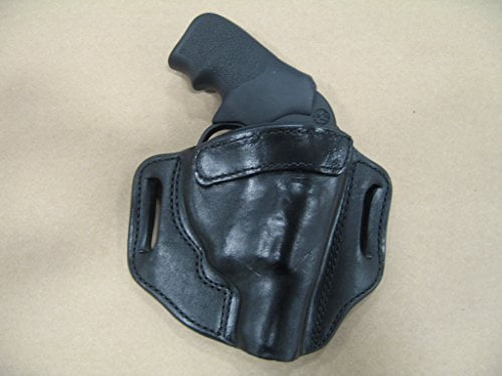 Azula Gun Holsters OWB Leather 2 Slot Pancake Holster for Ruger LCR ...