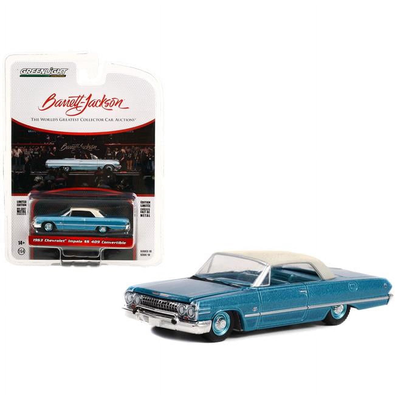 Azure Aqua Blue Metallic with Cream Top Barrett-Jackson Scottsdale ...