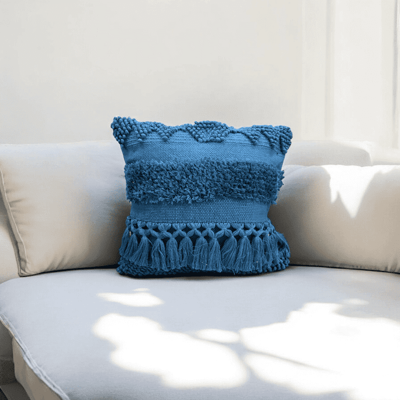 Azure Bliss Tufted Cushion Cover - Walmart.com