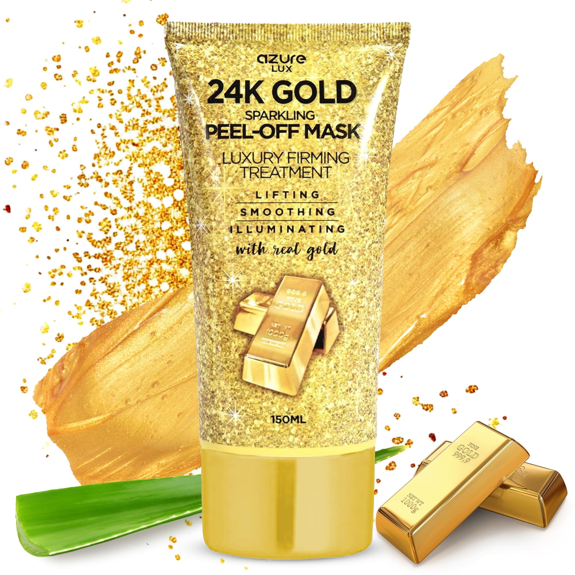 Azure Cosmetics 24K Gold Firming HYZ01 Peel Off Mask- Anti Aging ...