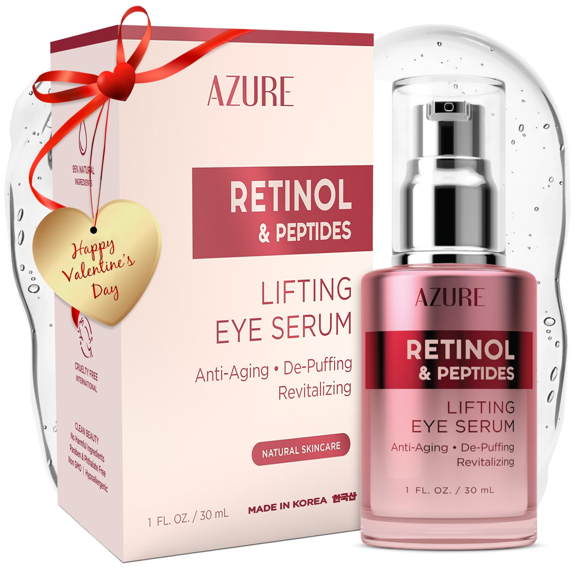 Azure Cosmetics Retinol & Peptides HYZ01 Lifting Eye Serum - De-Puffing ...
