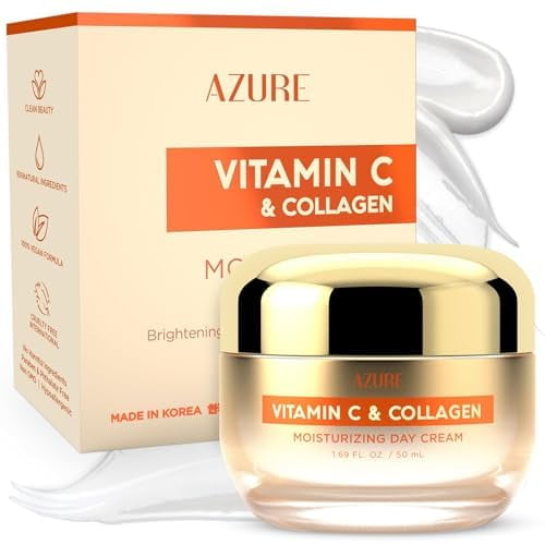 Azure Cosmetics Vitamin C MZF22 & Collagen Face Moisturizer - Tested ...