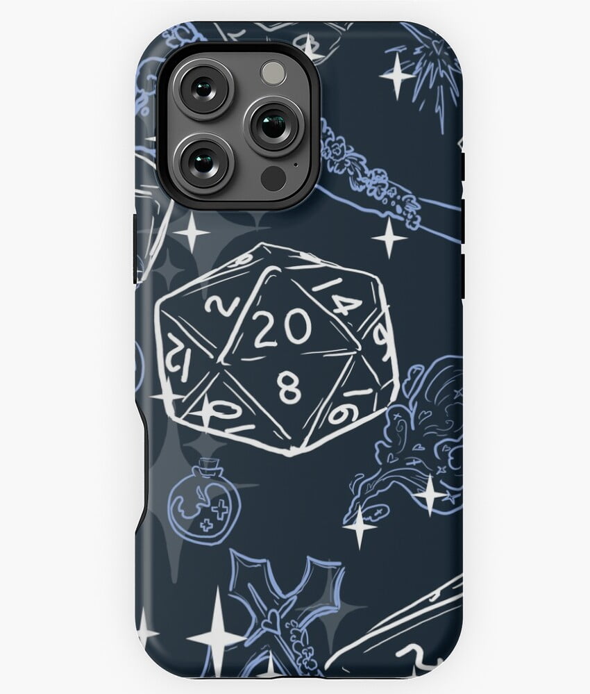Azure DnD Cleric Class Gear Art N130 Phone Case for iPhone 17 16 15 14 ...