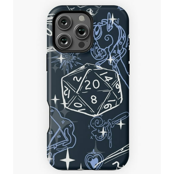 Azure DnD Wizard Class Gear Art N141 Phone Case for iPhone 17 16 15 14 ...