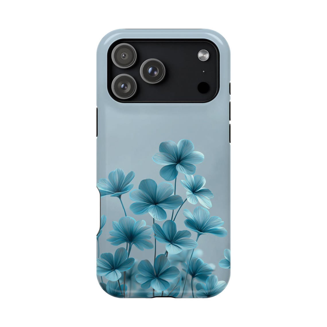 Azure Flower Blue Floral Gentle Light Soft Pastel Watercolor Spring ...