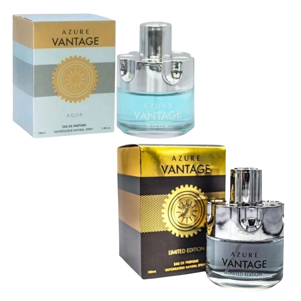 Azure Vantage Aqua & Limited Edition Spray Perfume Set for Men, 100 ml ...