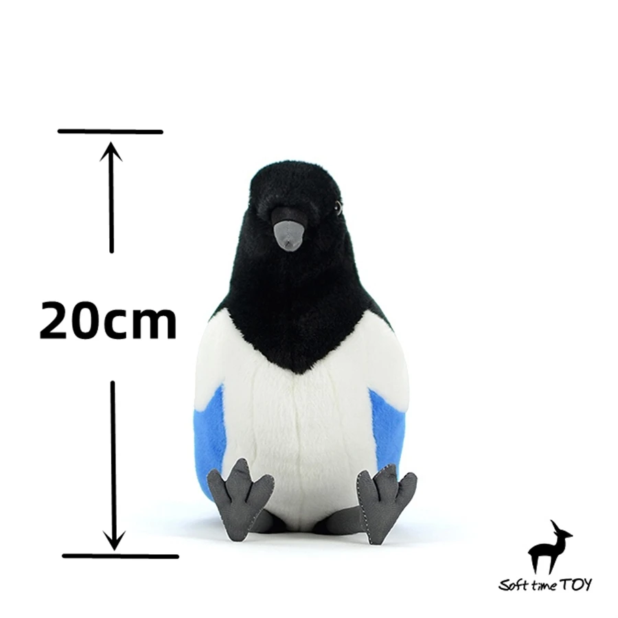 Azure winged Magpie High Fidelity Anime Cute Plushie Pica pica Bird ...