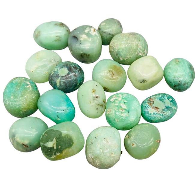AzureGreen GTCHRGB 1 lbs Chrysoprase Green Tumbled Stones - Walmart.com