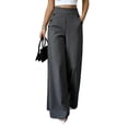AzureSilk Flowy Pants For Women Wide Leg Pants Decorative Double ...
