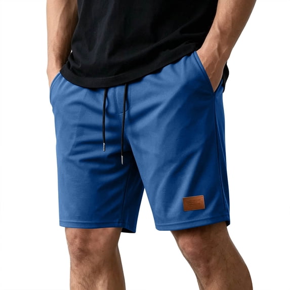 AzureSilk Plus Size Men's Linen Casual Cargo Shorts Adjustable ...