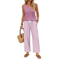 AzureSilk Two Piece Sets for Women Summer Spring Outfits Tank Square ...