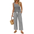 AzureSilk Two Piece Sets for Women Summer Spring Outfits Tank Square ...