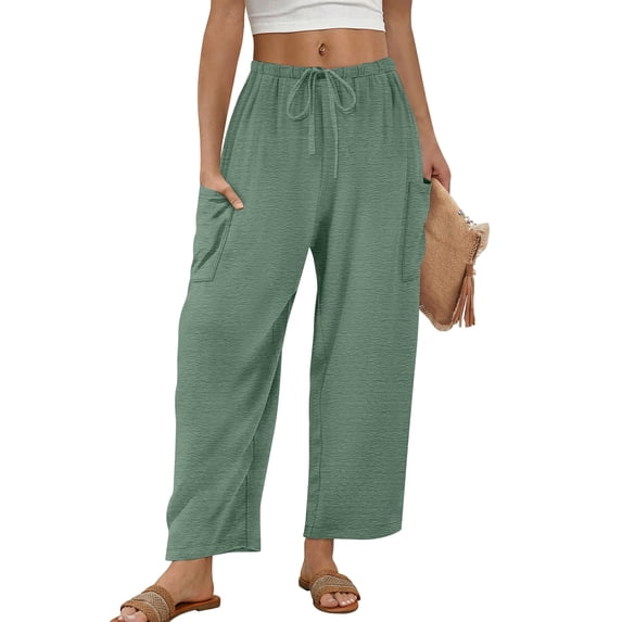 AzureSilk Wide Leg Pants For Women Palazzo Trousers With Pockets Summer ...