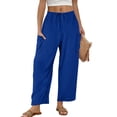 AzureSilk Wide Leg Pants For Women Palazzo Trousers With Pockets Summer ...