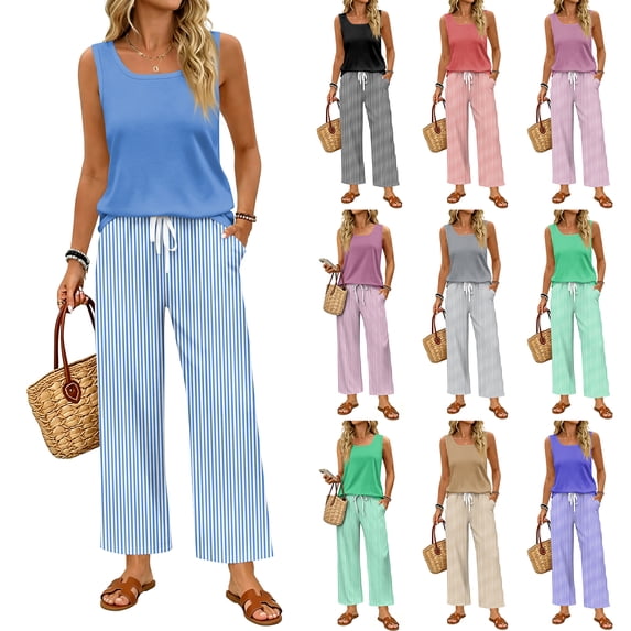 AzureSilk Women Summer Outfits Two Piece Sets for Women Summer Spring ...