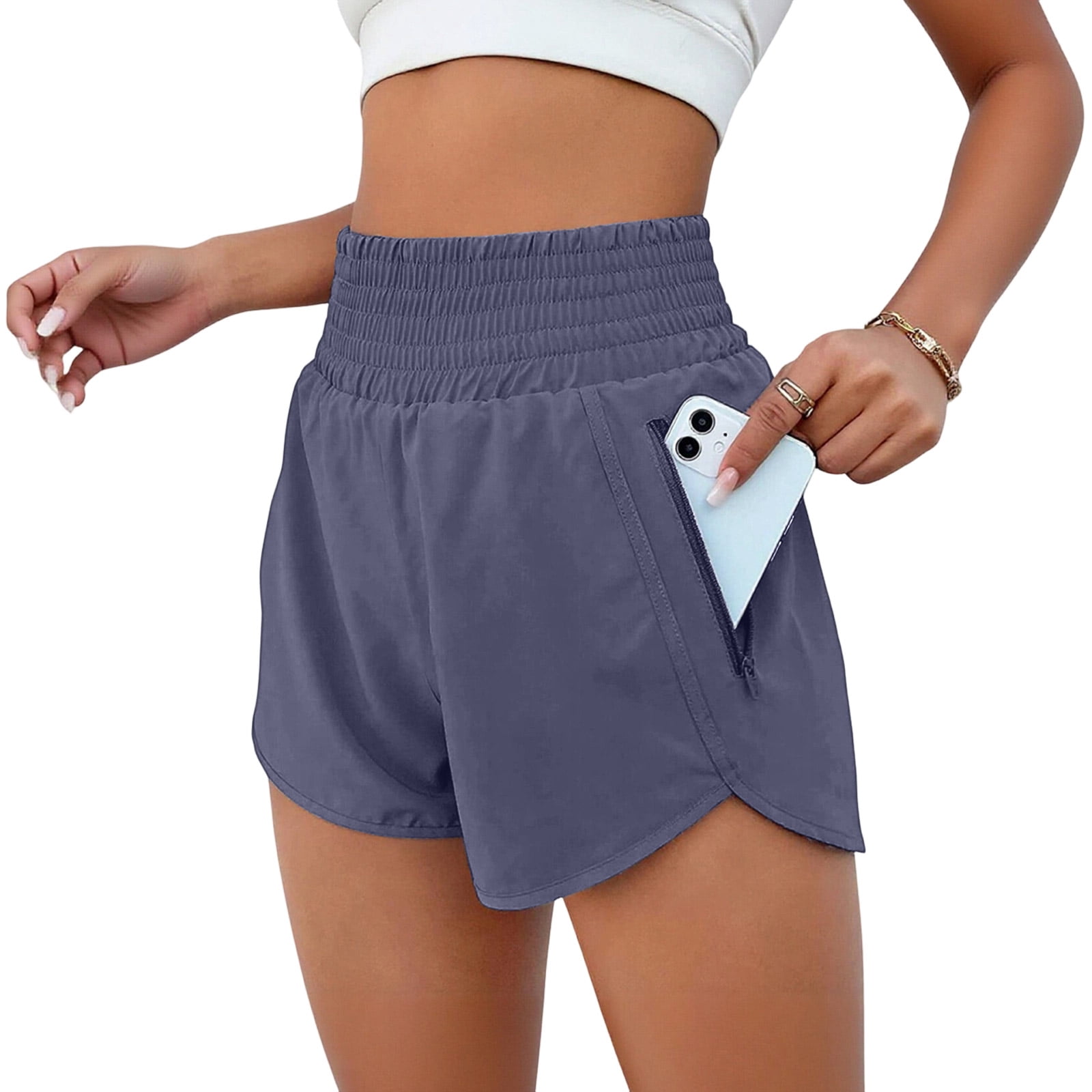 AzureSilk Running Shorts for Women High Waisted Running Short Women's ...