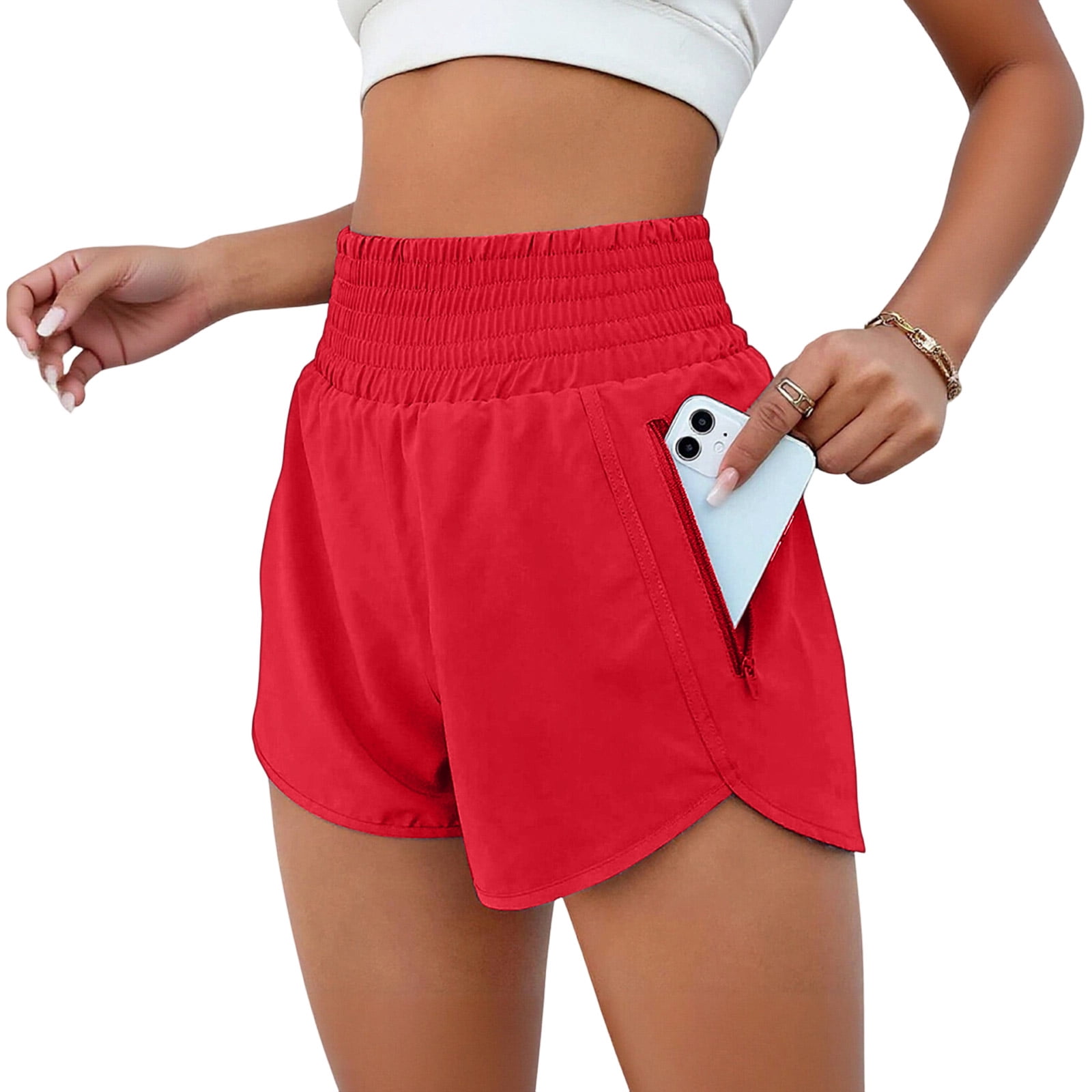 AzureSilk Running Shorts for Women High Waisted Running Short Women's ...