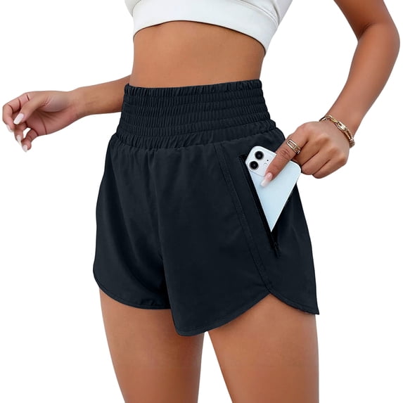 AzureSilk Women's Athletic Shorts High Waisted Running Short Pocket ...
