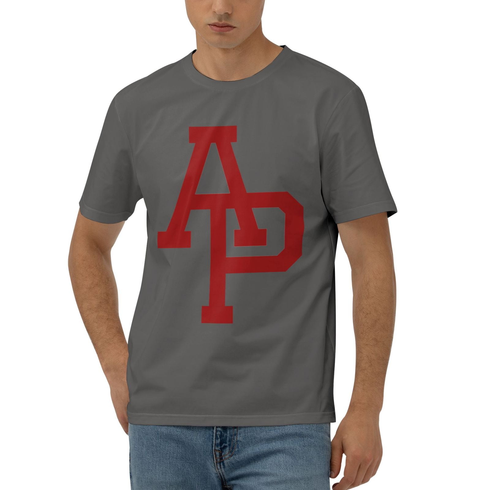 Azusa Pacific University Logo Men'S 170g Combed Cotton Short Sleeve T ...