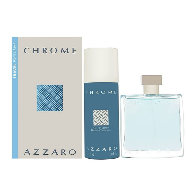 Azzaro Chrome Cologne Gift Set for Men, 2 Pieces - Walmart.com