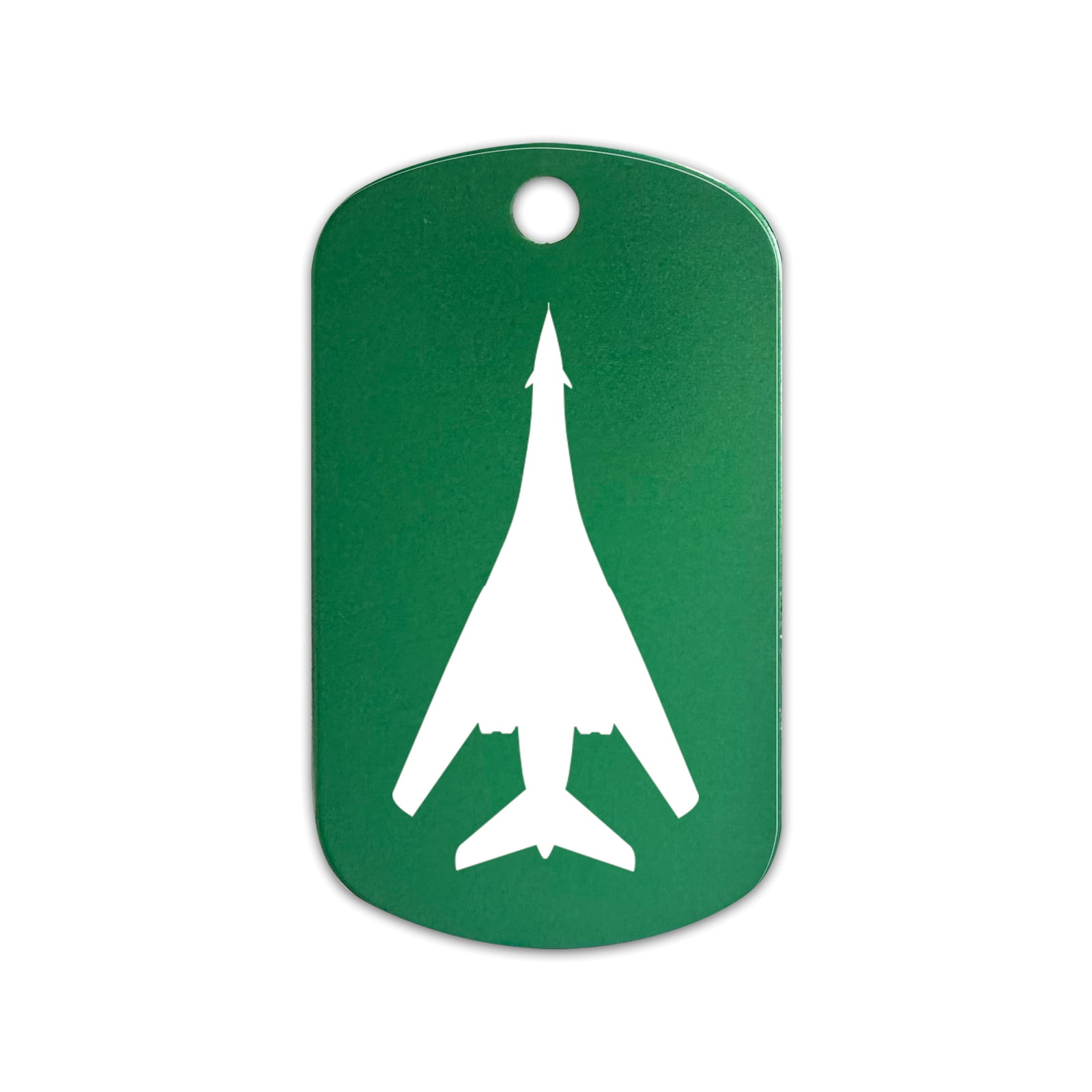 B-1 Lancer GI Dog Tag Aluminum Keychain b1 bomber - Green - Walmart.com
