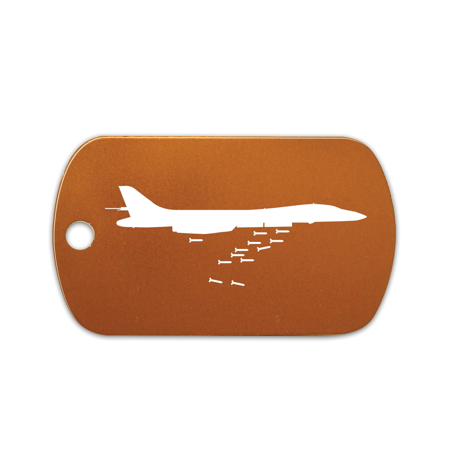 B-1 Lancer V2 GI Dog Tag Aluminum Keychain lancer strategic bomber ...