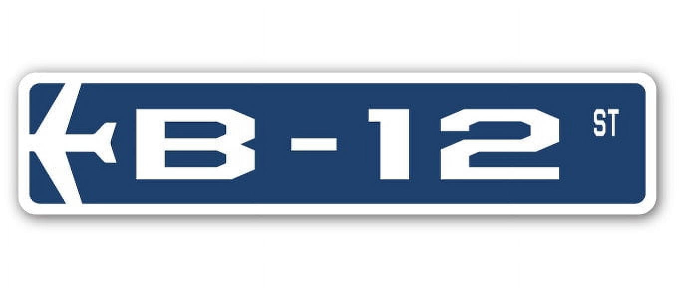 B-12 Street Sign Air Force Aircraft Military | Indoor/Outdoor | 36 ...
