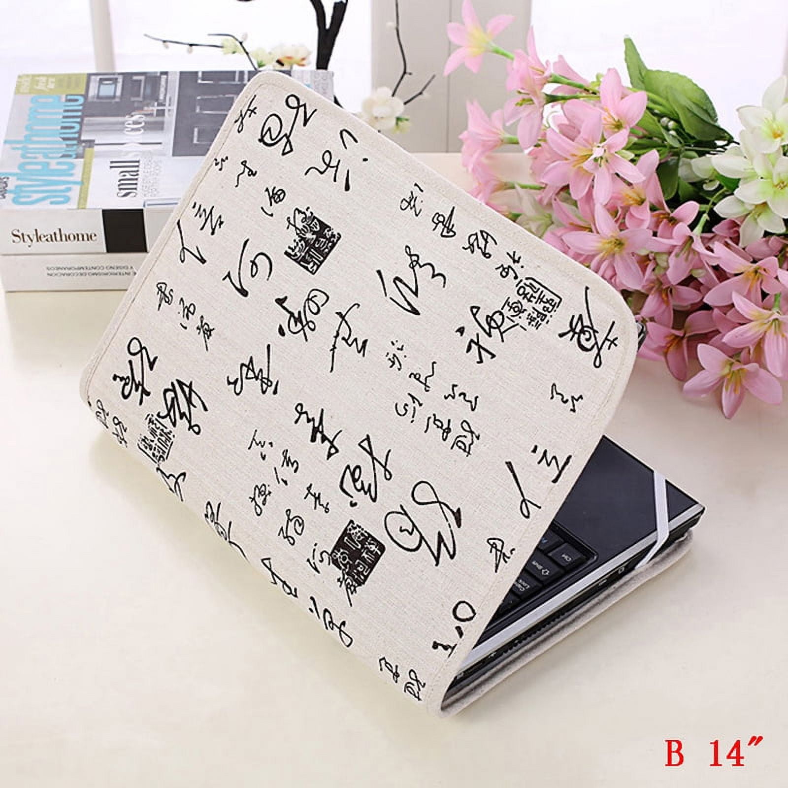 (B 14") Notebook laptop sleeve bag cotton pouch case cover for 14 /15.6 ...