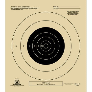 Champion Traps & Targets NRA Paper Pistol Target (12 Pack) - Walmart.com