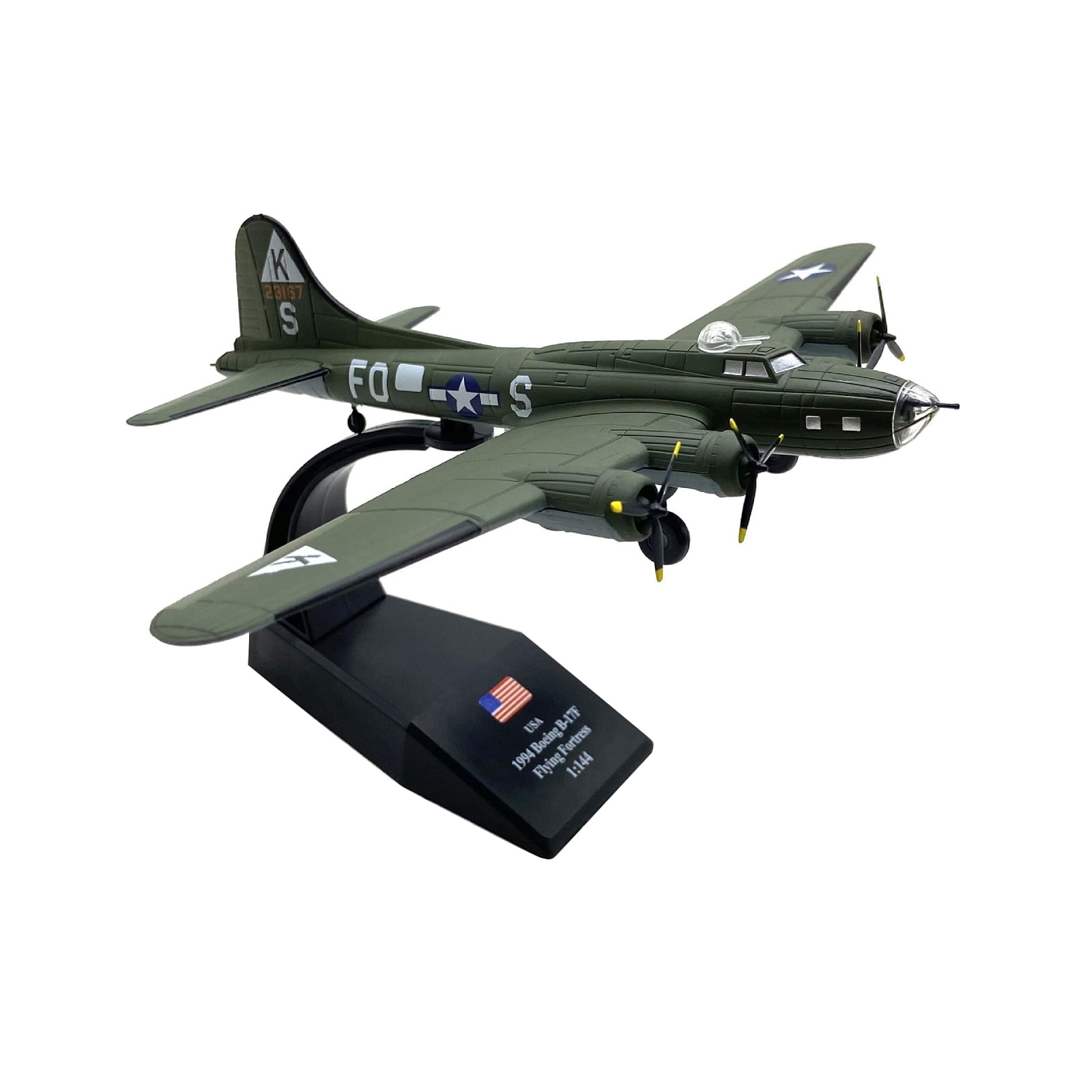 B-17 Bomber 1/144 Scale Diecast Display Model Fighter Military Aircraft ...
