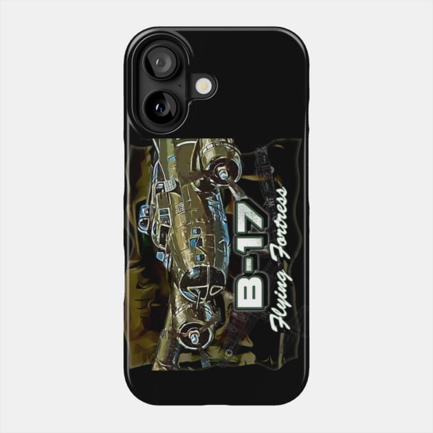 B-17 Flying Fortress Themed Case for iPhone 11,12,13,14,15,16,17 WWII ...
