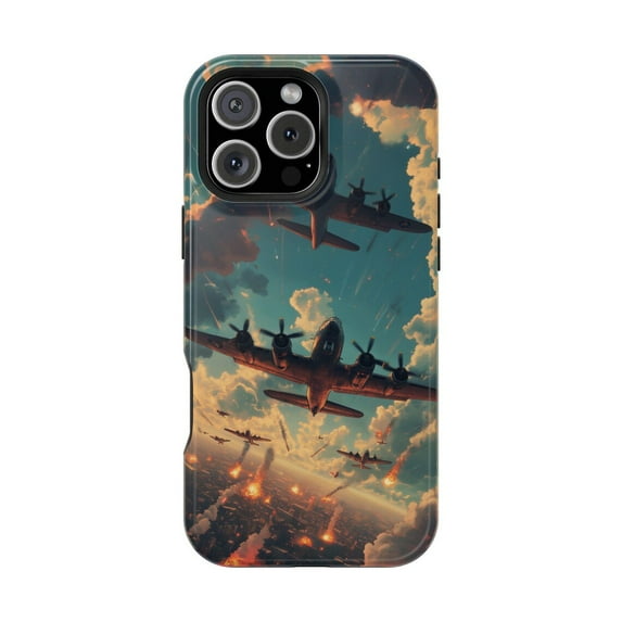B-17 Squadron WWII Airplanes Combat Historic Aviation Scene Phone Case ...