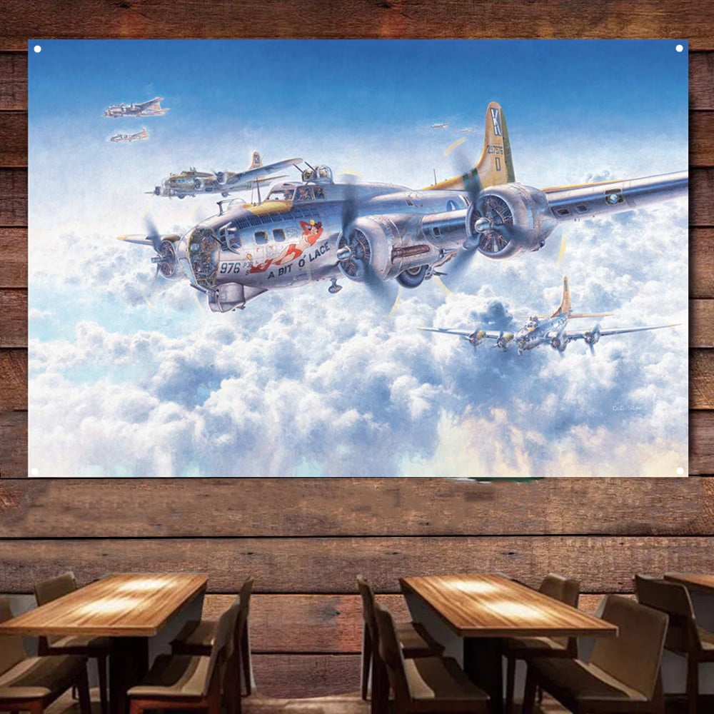 B-17G Flying Fortress Heavy Bomber Poster Wall Chart - Air Force ...