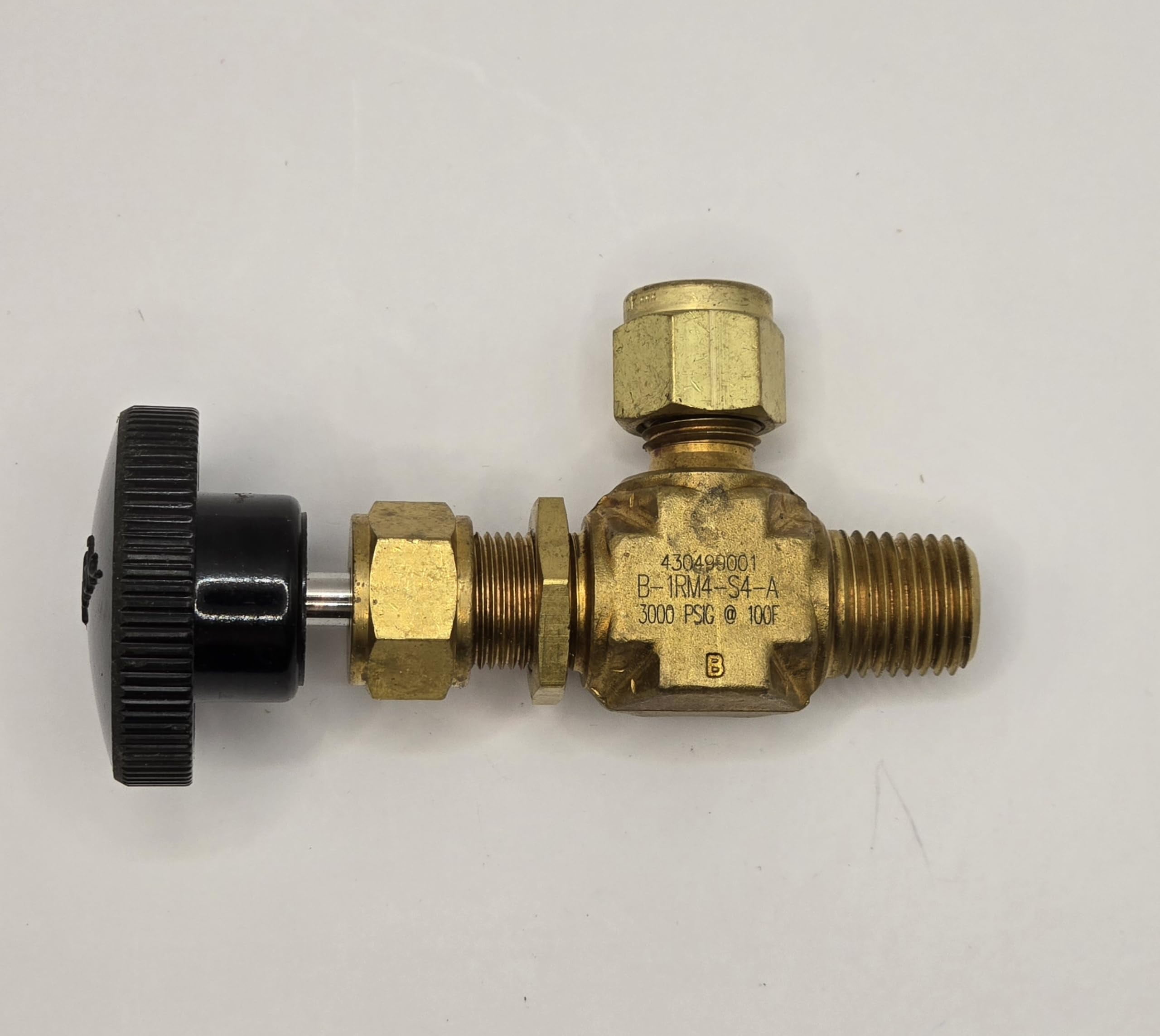 B-1RM4-S4-A | Swagelok Needle Valve, Brass - Walmart.com
