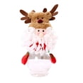 B 2 In 1 Christmas Candy Jar Home Holiday Decor Clear Plastic Bottle ...