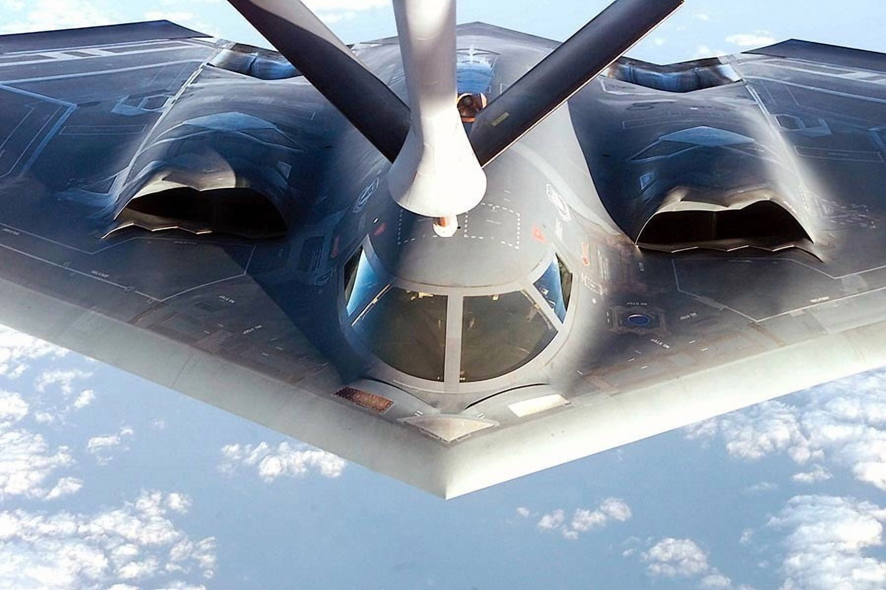 B-2 Stealth Bomber Refueling - 1 - 20x30 Inch Glossy Laminated Aviation ...
