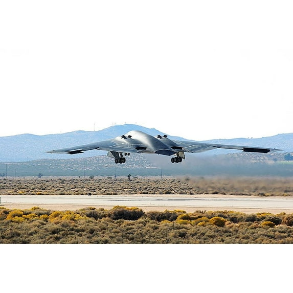 B-2 Stealth Bomber Take-Off - 12x18 Inch Laminated Aviation Poster ...