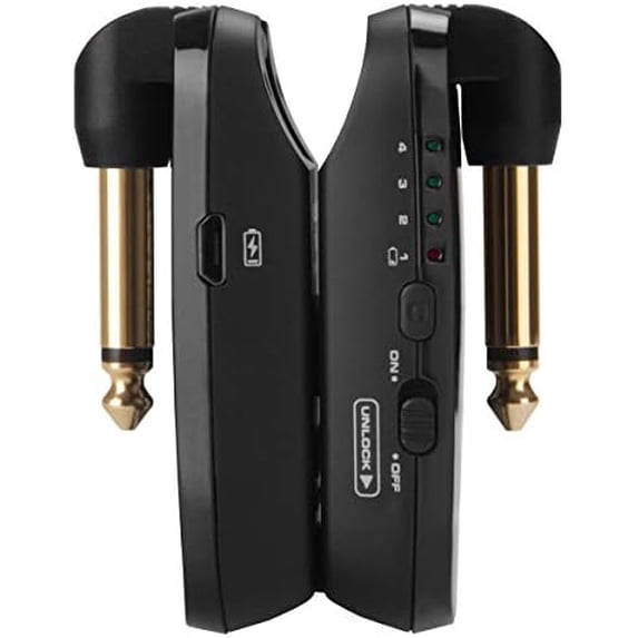 B-2 Wireless Guitar System 2.4GHz Rechargeable 4 Channels Wireless ...