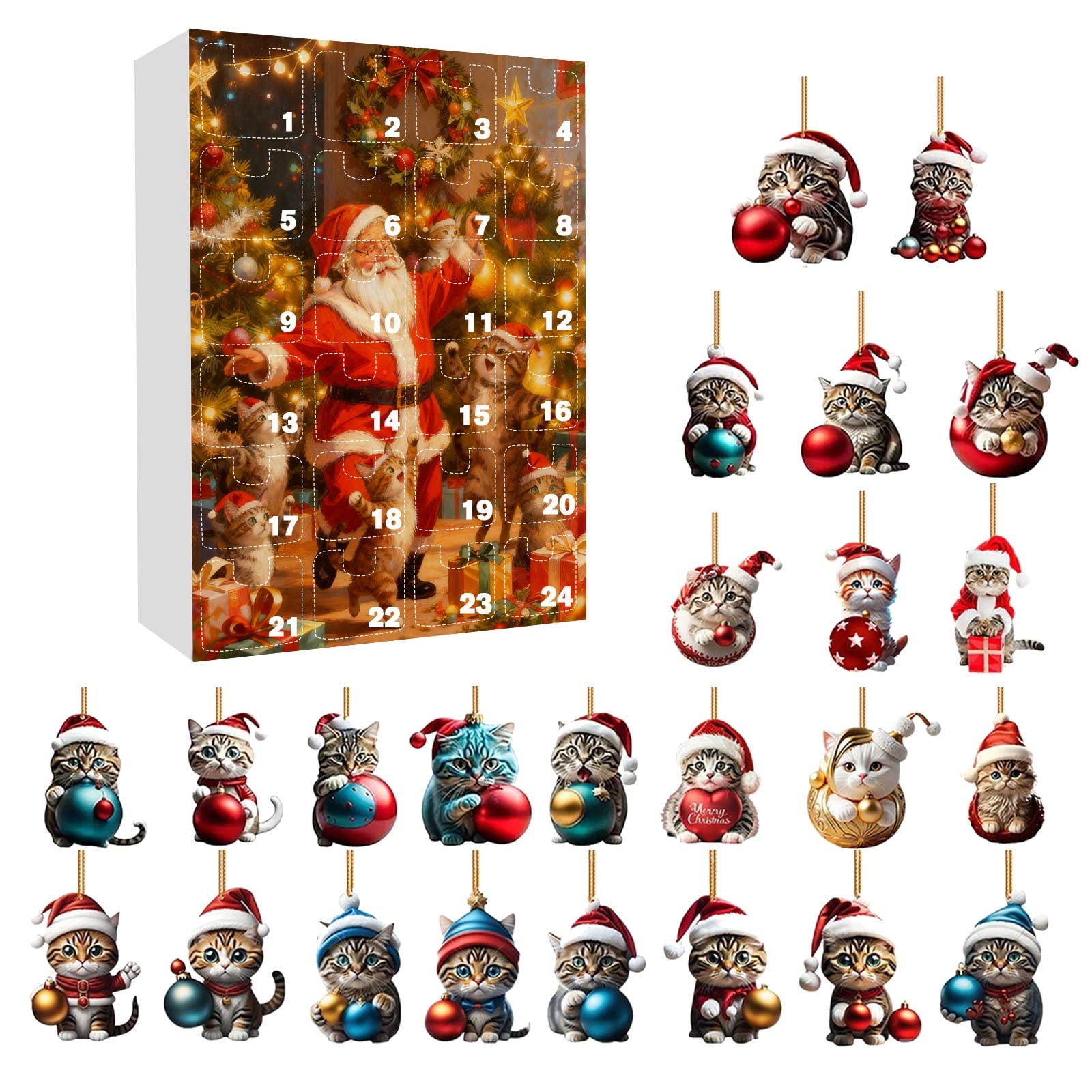 B 2025 Christmas Advent Calendar With Acrylic Build For Holiday ...