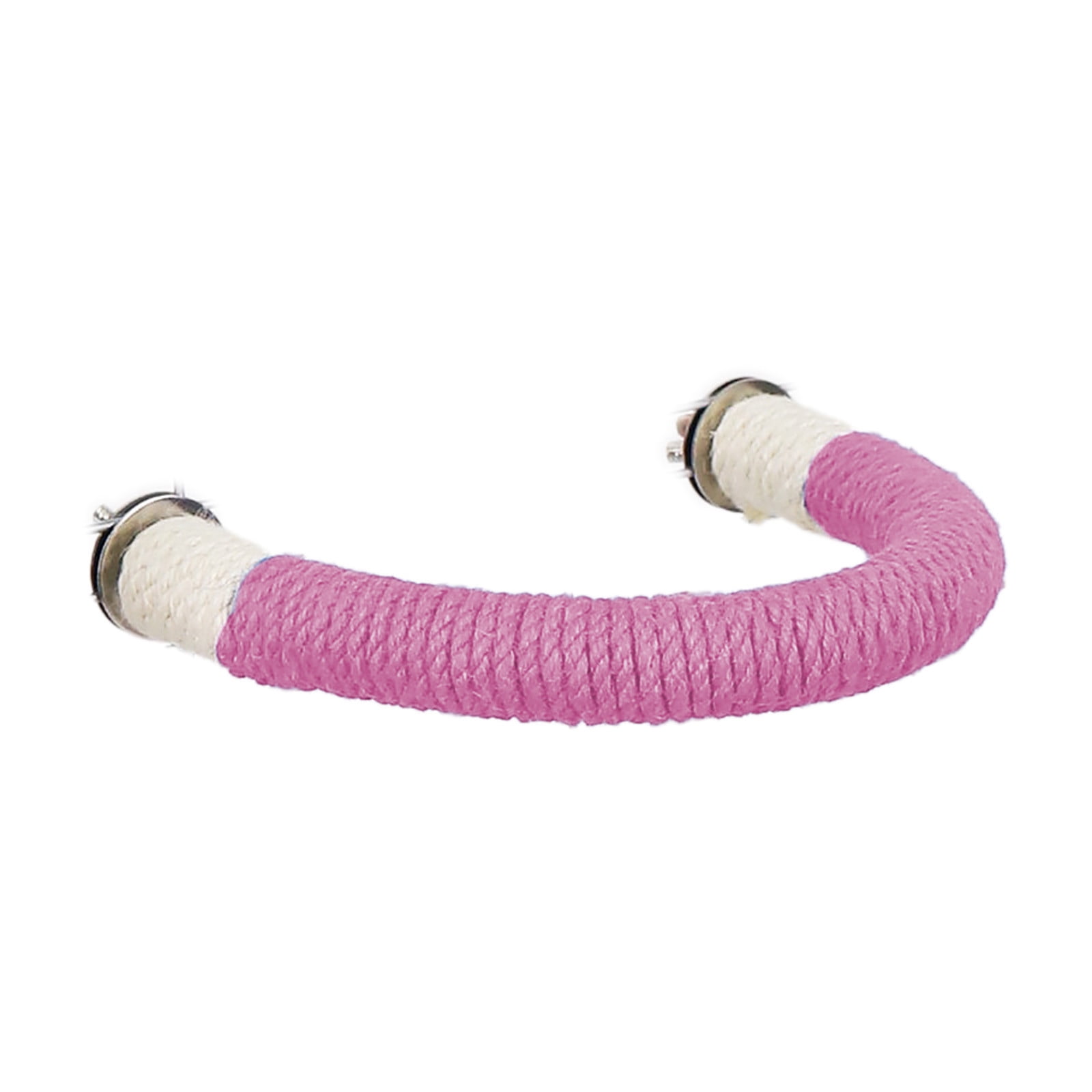 B-23 Pink Natural Rope Bird Perch Stand With Screws For Small Birds Parrots Cockatiels Lovebirds ...