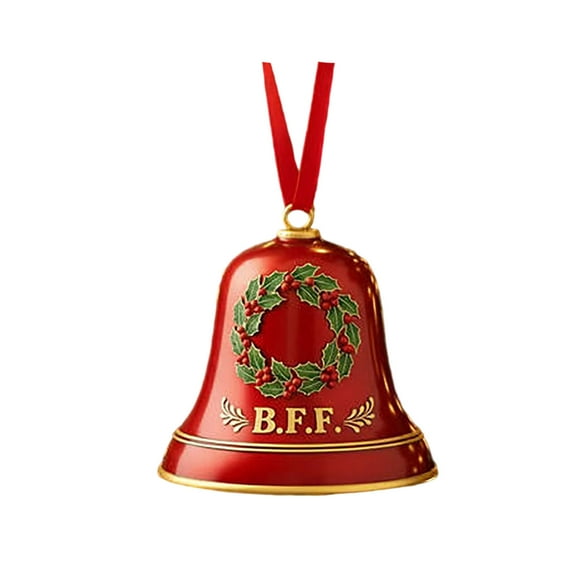 B 2D Ornament Of Christmas Bells With Theme Of Friendship And Gratitude ...