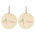 B 2Pc Personalized Christmas Ornaments, Pvc Hanging Decor, Festive Tree ...