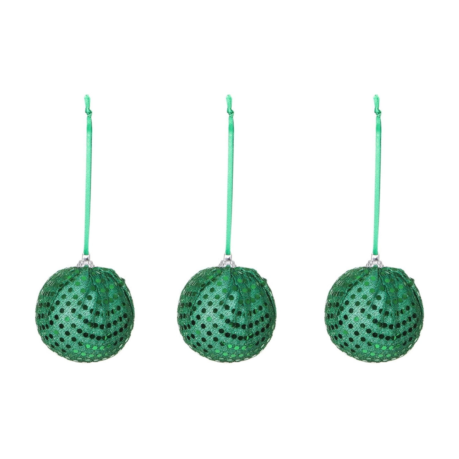B 3-Pack St Patricks Day Handmade Fabric Ball Decorative Pendant 2.76 ...
