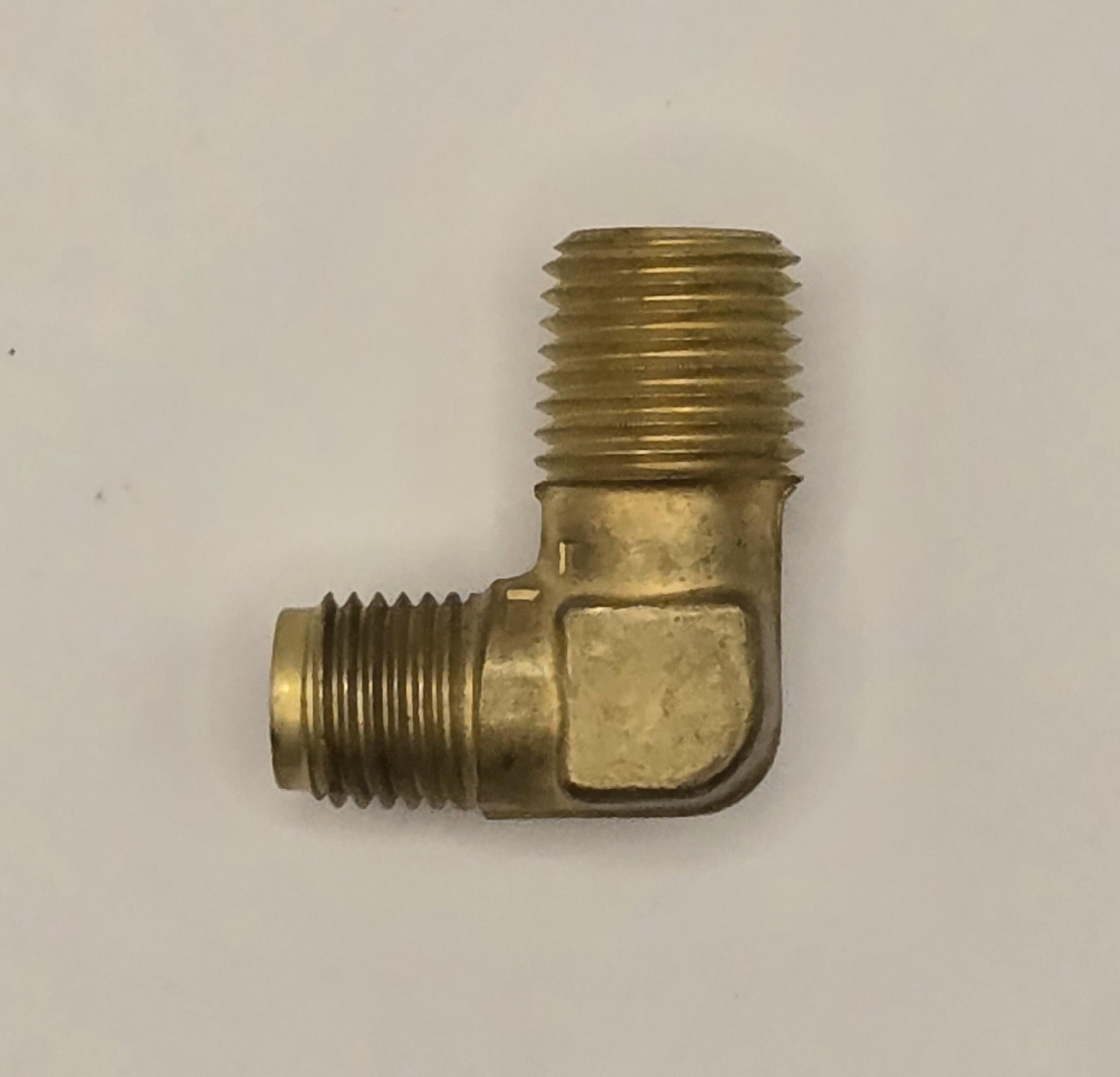 B-400-2-4 | Swagelok Male Elbow, 1/4" Tube : OD Compression x 1/4" Male : NPT, Brass - Walmart.com