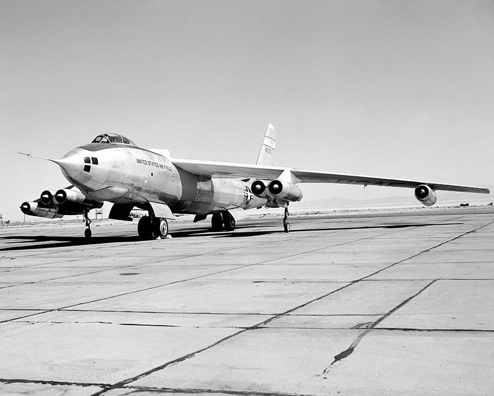 B-47 / B-47A Aircraft on Ramp NASA - 24x36 Inch Glossy Laminated ...