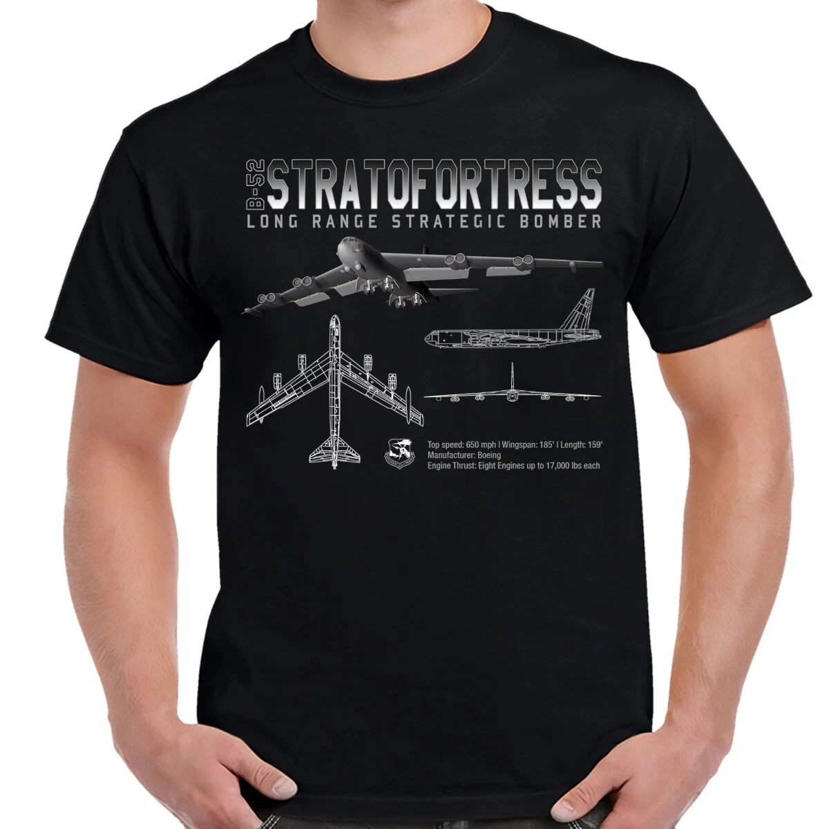 B-52 Stratofortress Schematic Shirt - Walmart.com