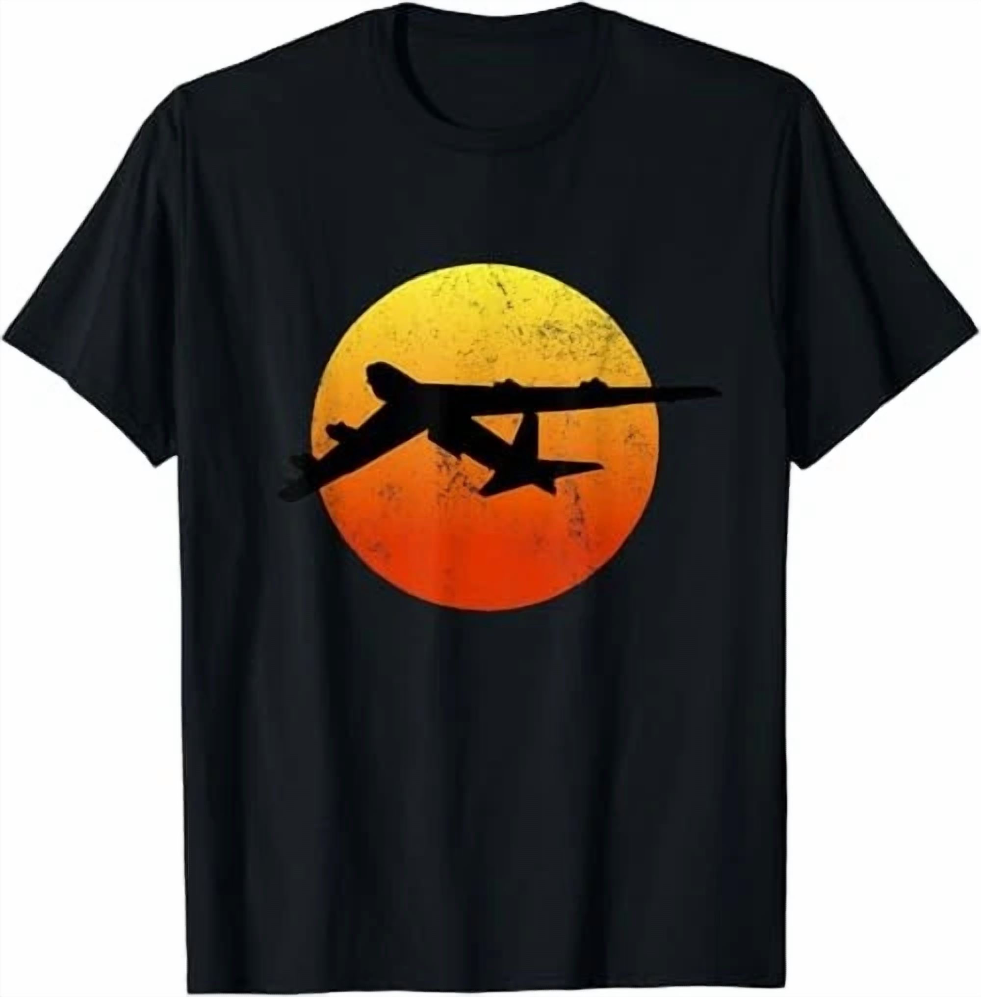B 52 Stratofortress Silhouette Sunset Bomber Airplane Graphic Tee Shirt ...