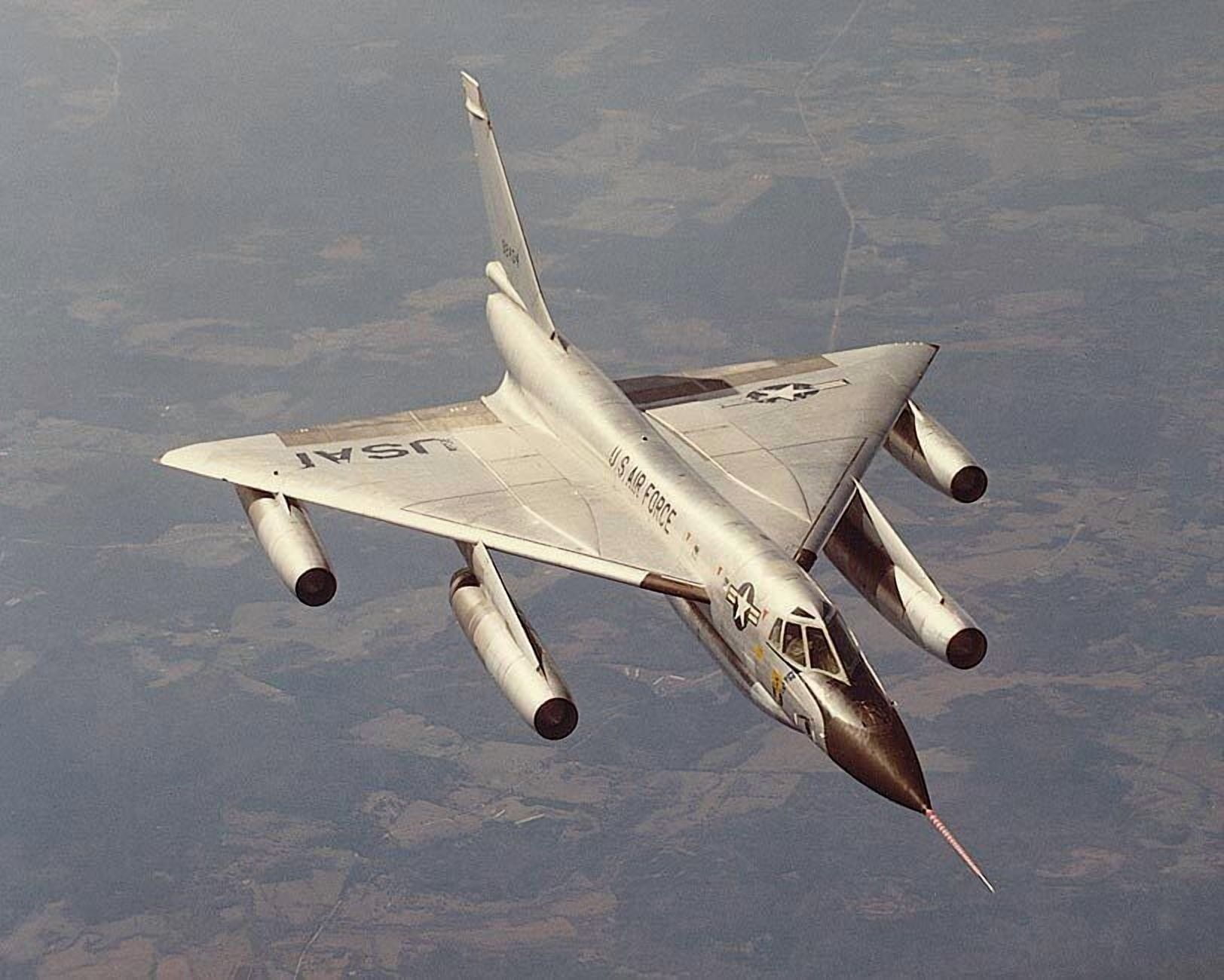 B-58 Hustler Bomber by Convair in Flight - 20x30 Inch Glossy Laminated ...