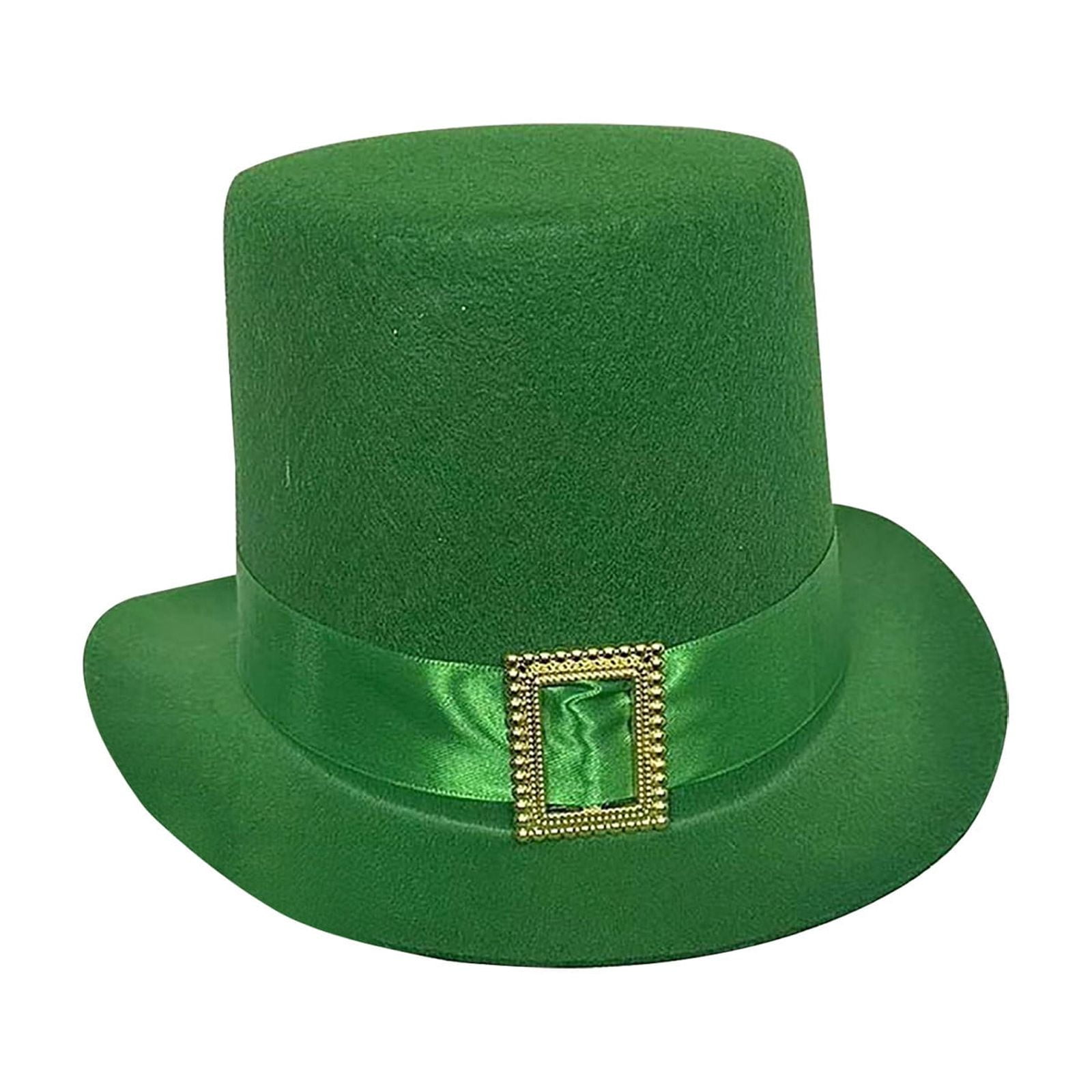 B-77 Green Hat St. Patrick'S Day Irish Styling Hat Top Hat Jazz Hat Irish Party Top Hat #01C77 ...
